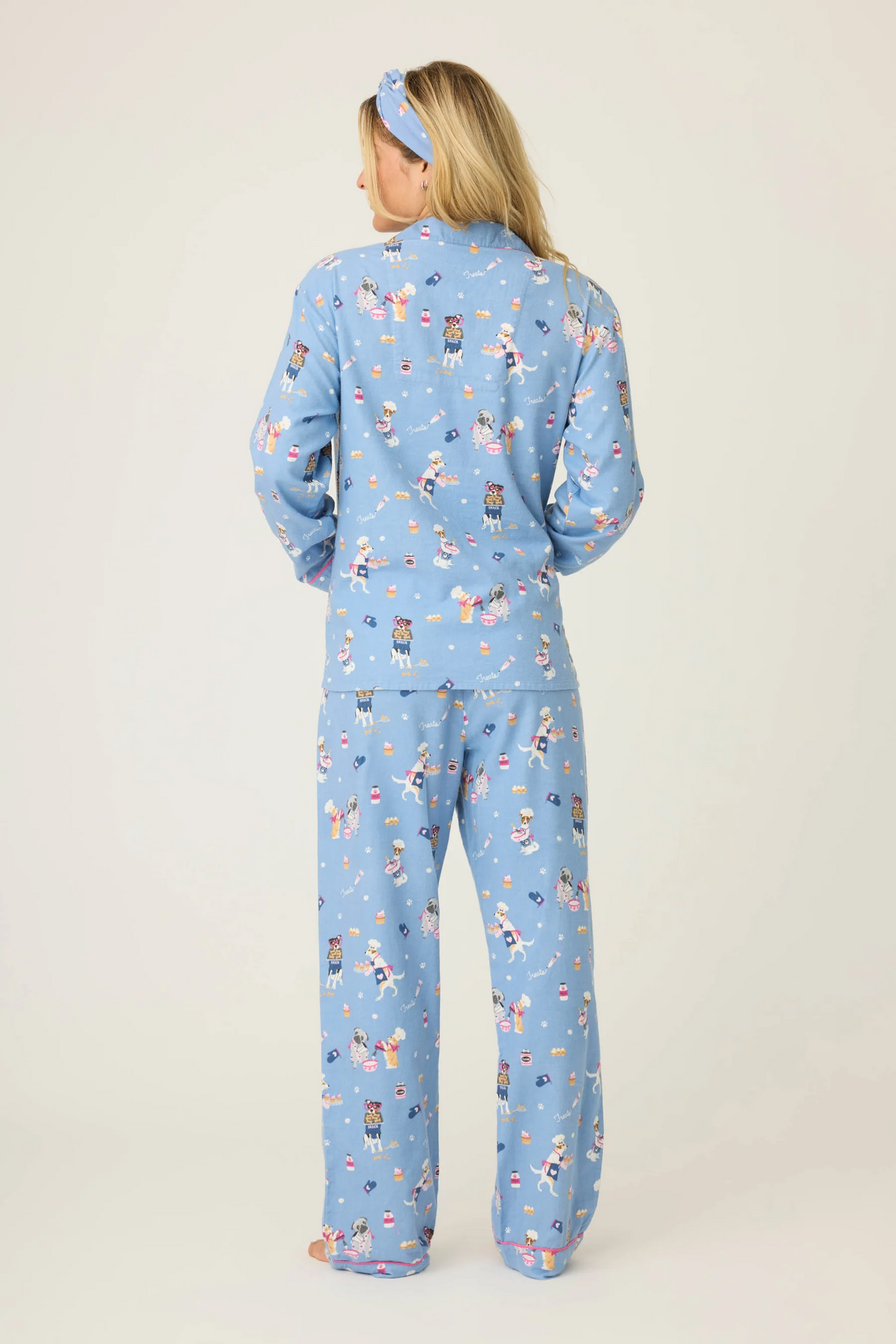 Baked Woof Love Dog Print Flannel PJ Set– Gatley