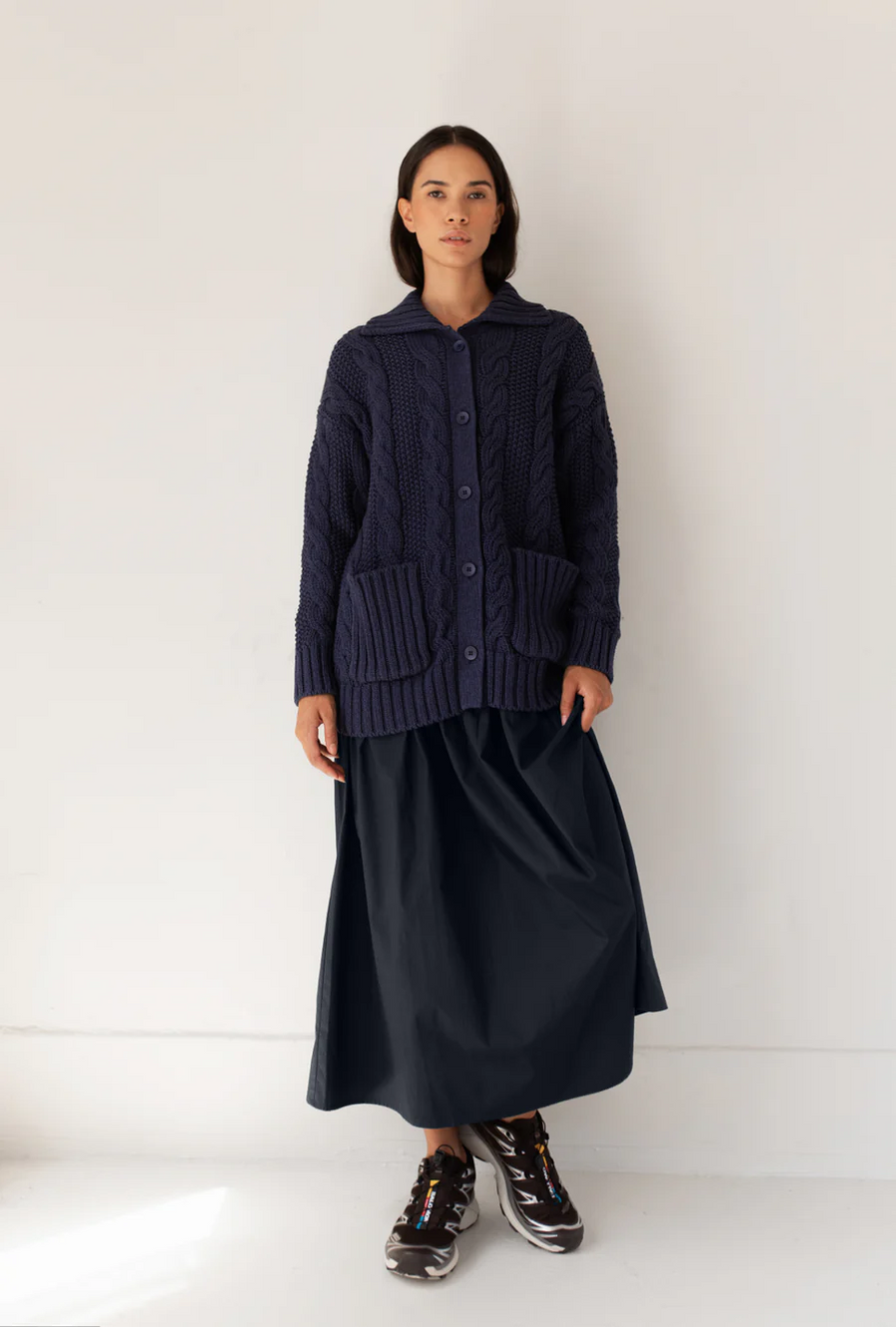 Evita Skirt-Midnight Blue– Gatley